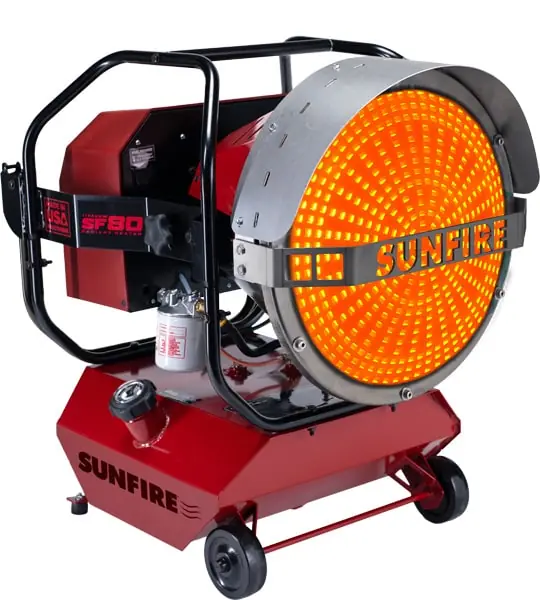 SunFire SF80 | Portable Diesel & Kerosene Radiant Heater